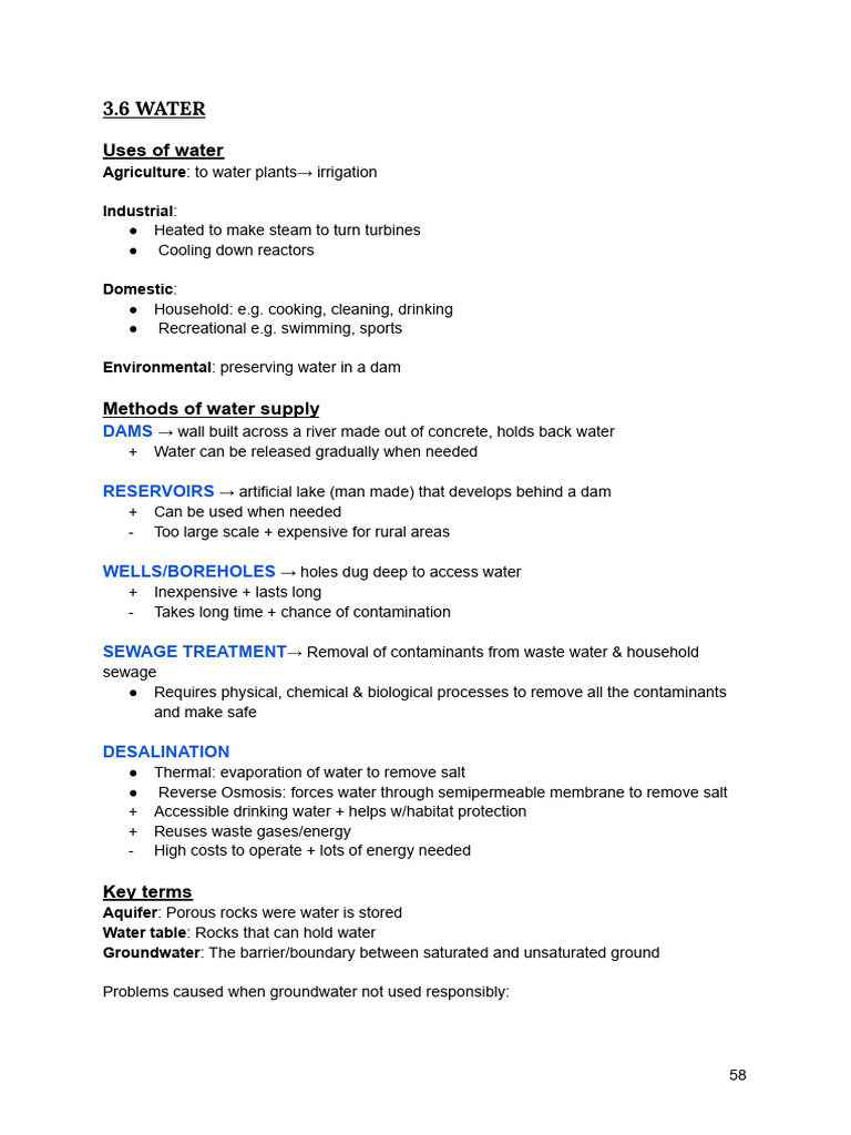 Geography IGCSE 2021 22 Full Notes - pdf-59 | PDF