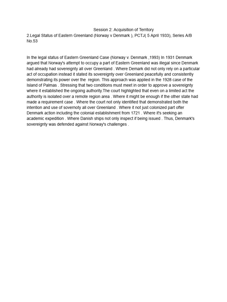 Session 2 - Acquisition of Territory | PDF