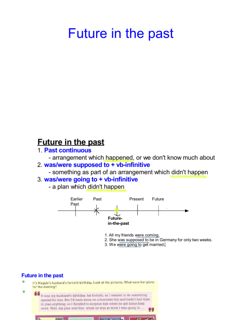 Understanding Future in the Past | PDF
