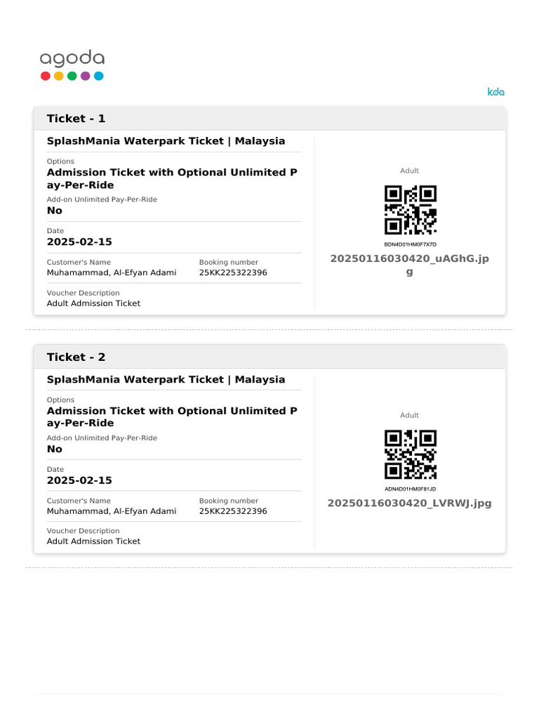 Confirmation For Booking ID # 1509236801 | PDF | Ticket (Admission)