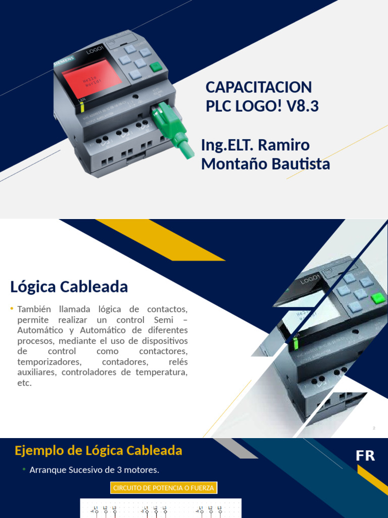 Capacitacion PLC Logo! V8 | PDF | Controlador lógico programable | Relé