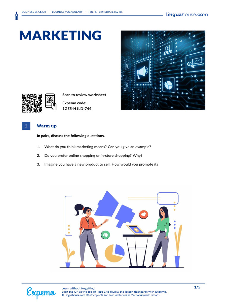 Business English: Marketing Vocabulary Guide | PDF | Advertising ...