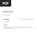 ASTM C150 Especificación Normalizada para Cemento Portland | PDF ...
