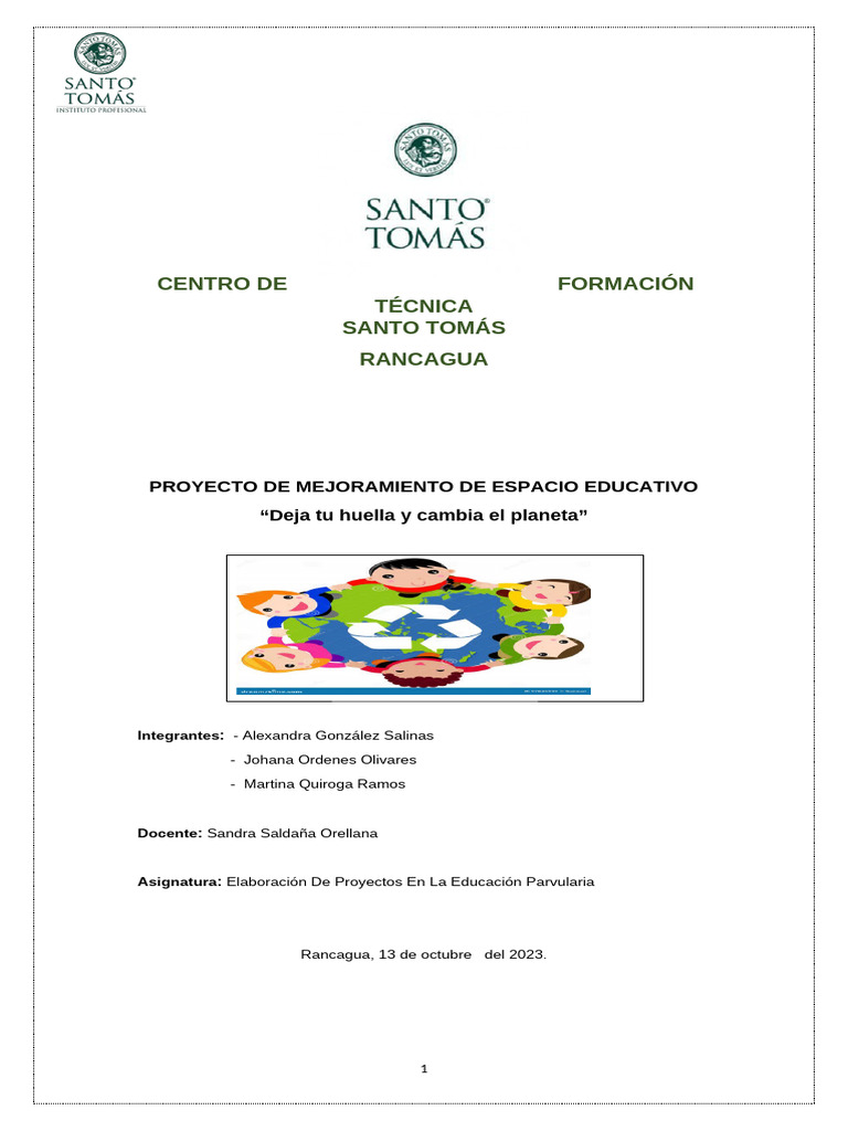 Trabajo Profe Sandra Listo 22 | PDF | Reciclaje | Educación de la primera infancia