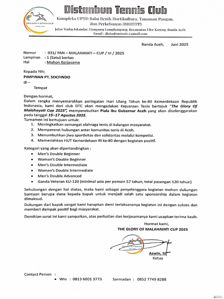 Undangan Proposal | PDF