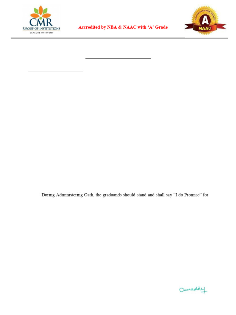 Graduation Ceremony Instructions 2025 | PDF