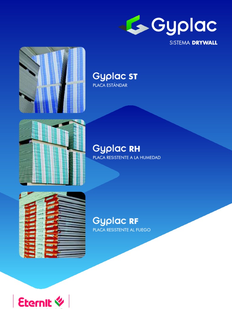 Ficha Técnica GYPLAC ST RH RF | PDF