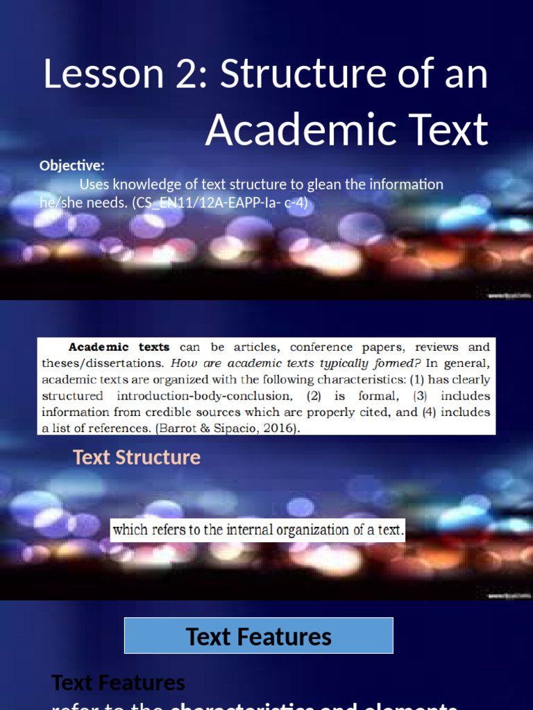 EAPP W2 Stucture of Academic Text | PDF | Information | Cognition