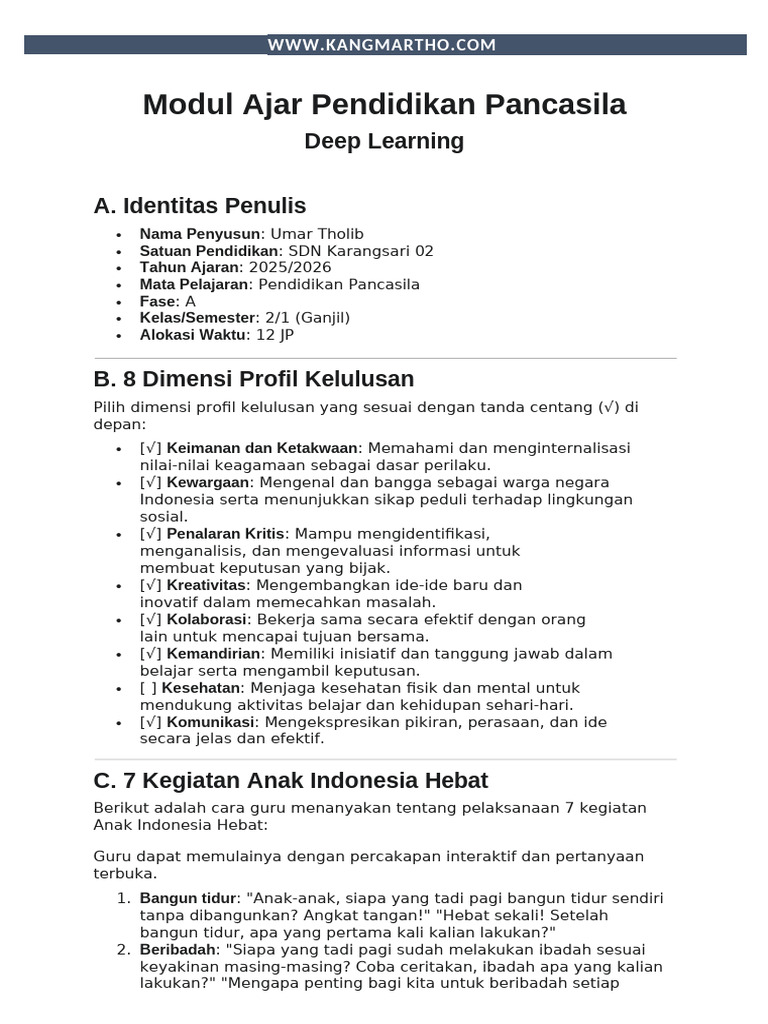 Ma RPM PP KLS 2 SMTR 2,25-26 | PDF