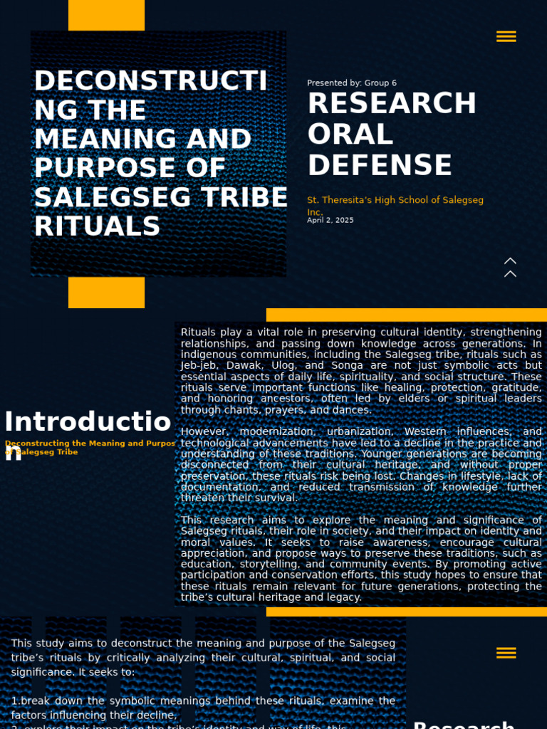 Research Presentation | PDF | Traditions | Rituals