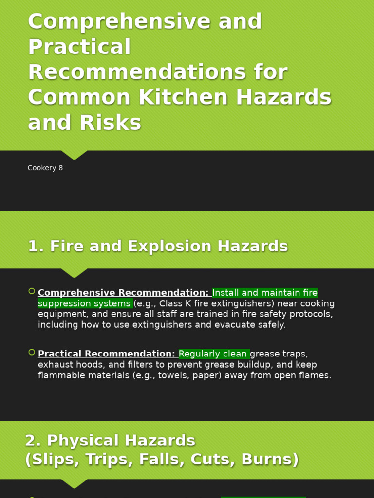 Comprehensive and Practical Recommendations For Common Kitchen Hazards ...