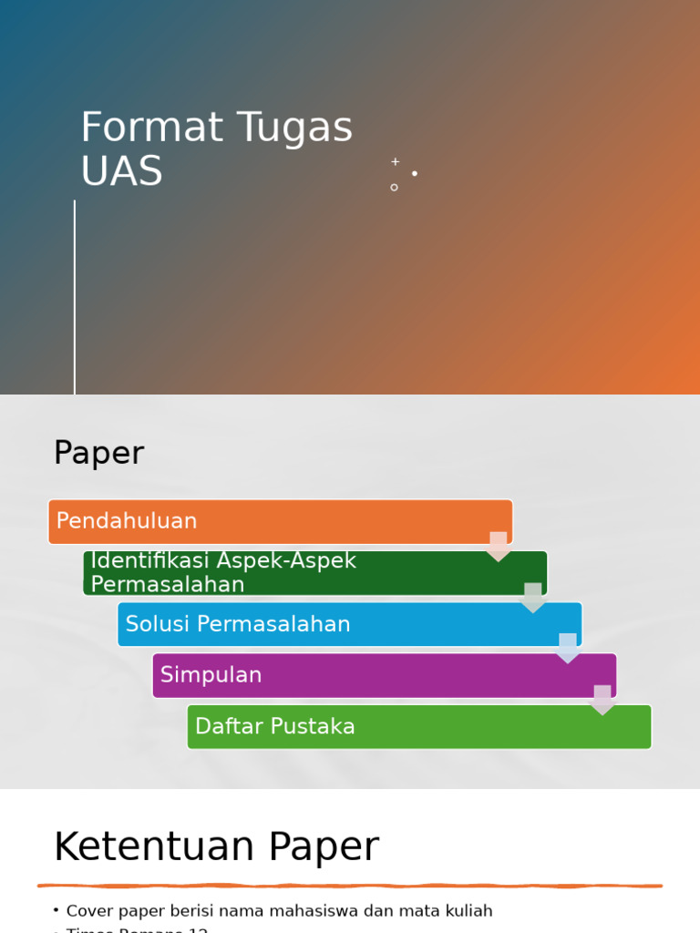 Penjelasan Tugas UAS | PDF