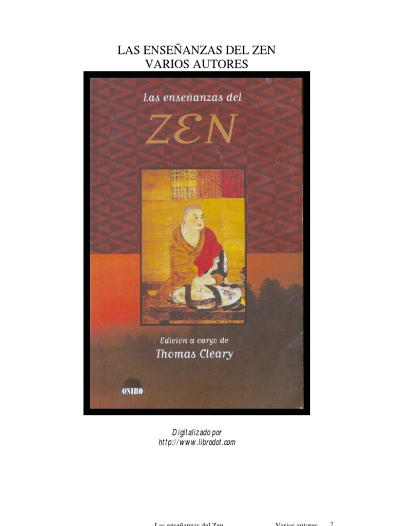 Thomas Cleary - Las Enseñanzas Del Zen | PDF | zen | Budeidad