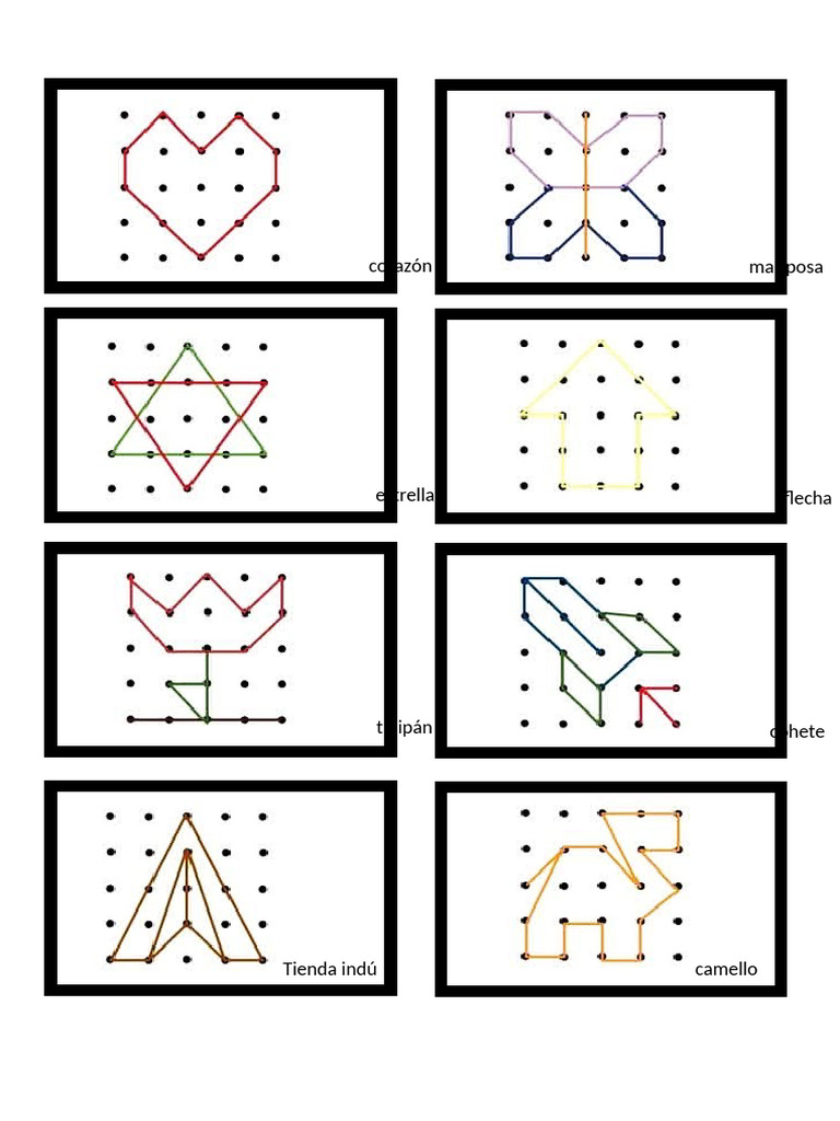 Figuras para Geoplano Infantil PDF | PDF