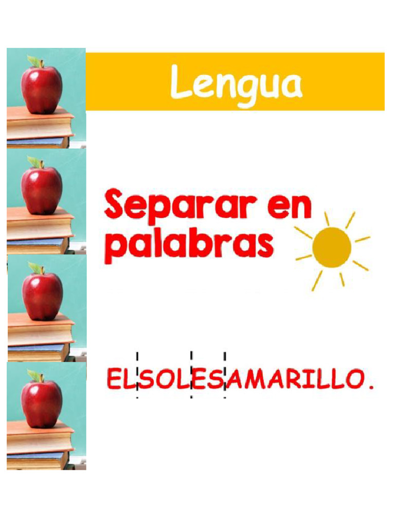Ejercicios de Separación de Palabras | PDF