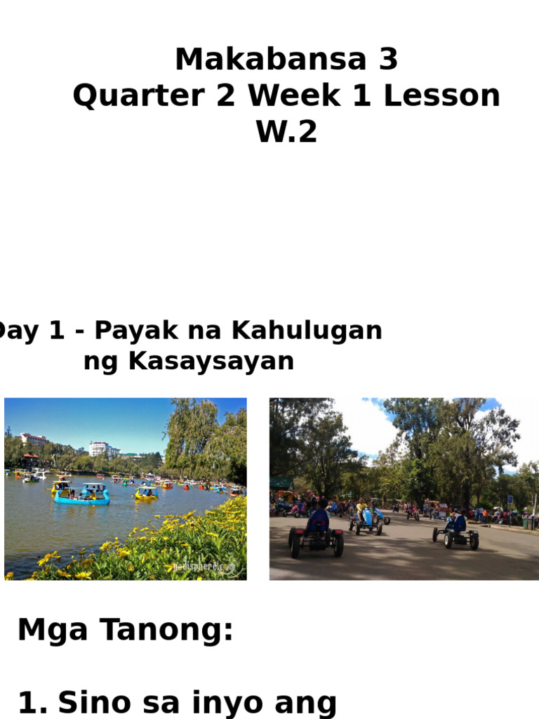 MB3 Quarter 1 Week 1 | PDF