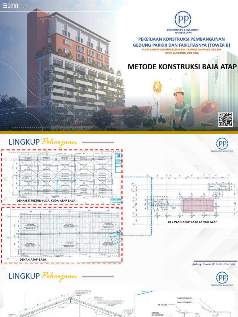 Metode Konstruksi Baja Atap | PDF