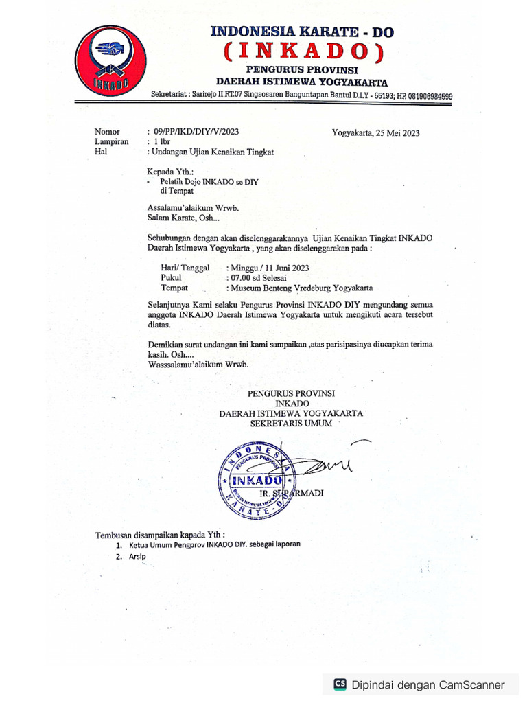 Undangan UKT INKADO | PDF