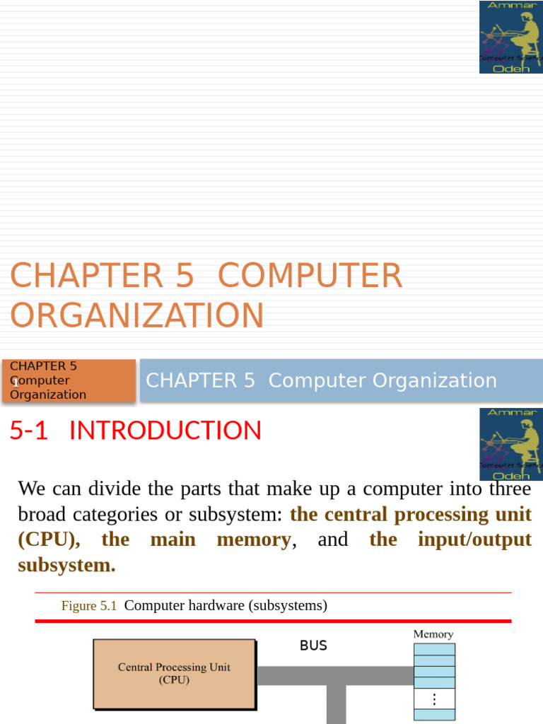 CHAPTER 5 Computer Organization | PDF | Computer Data Storage | Read Only Memory