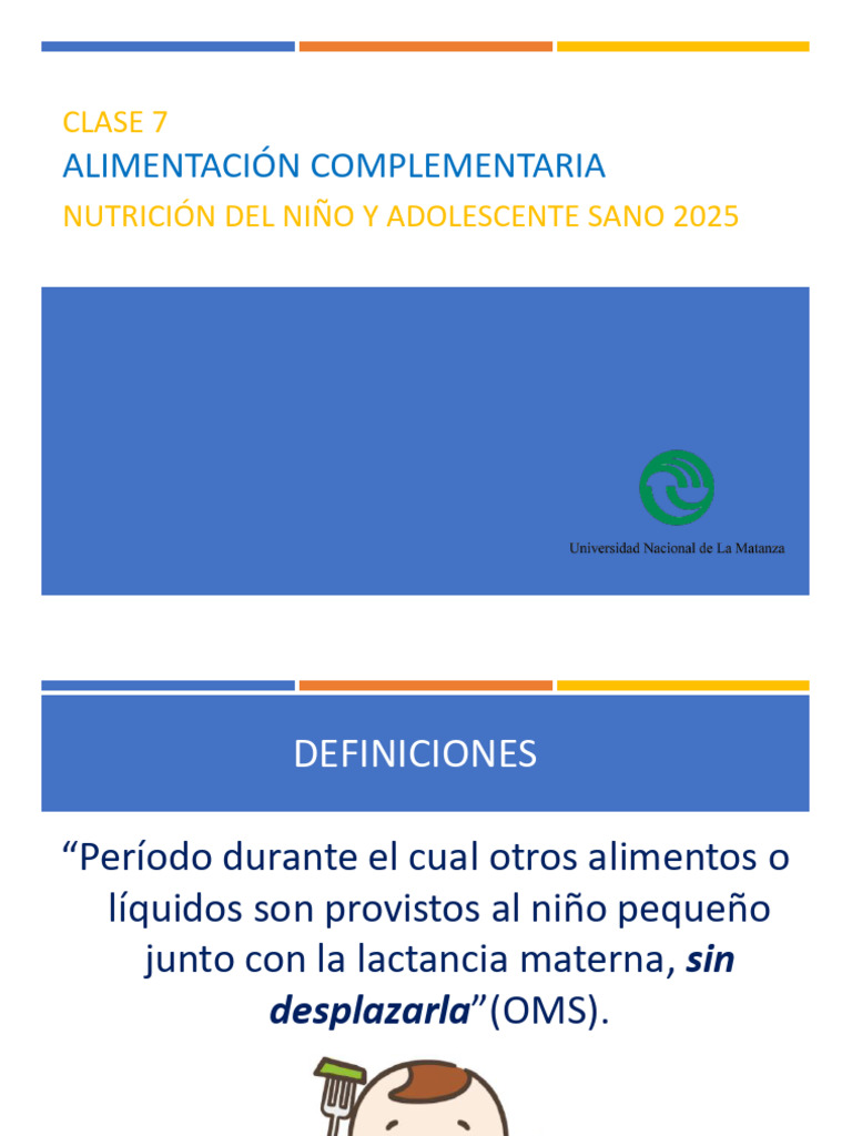 Clase 7 - Alimentacion Complementaria 2025 | PDF | Veganismo | Vegetarianismo
