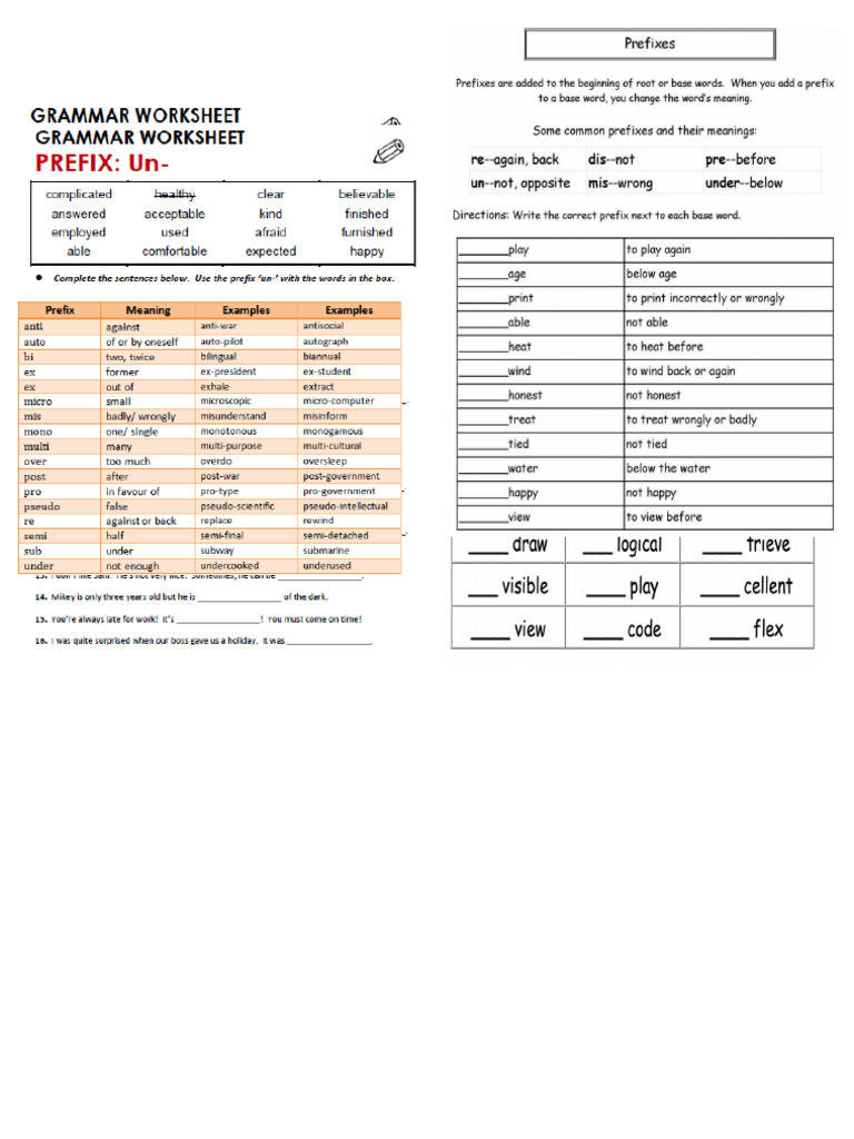 Prefixes | PDF