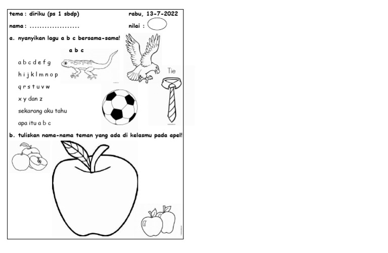 Tema Diriku PS 1 SBDP | PDF