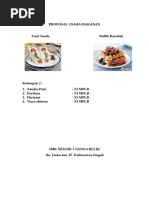 Contoh Proposal Usaha Makanan | PDF | Bisnis