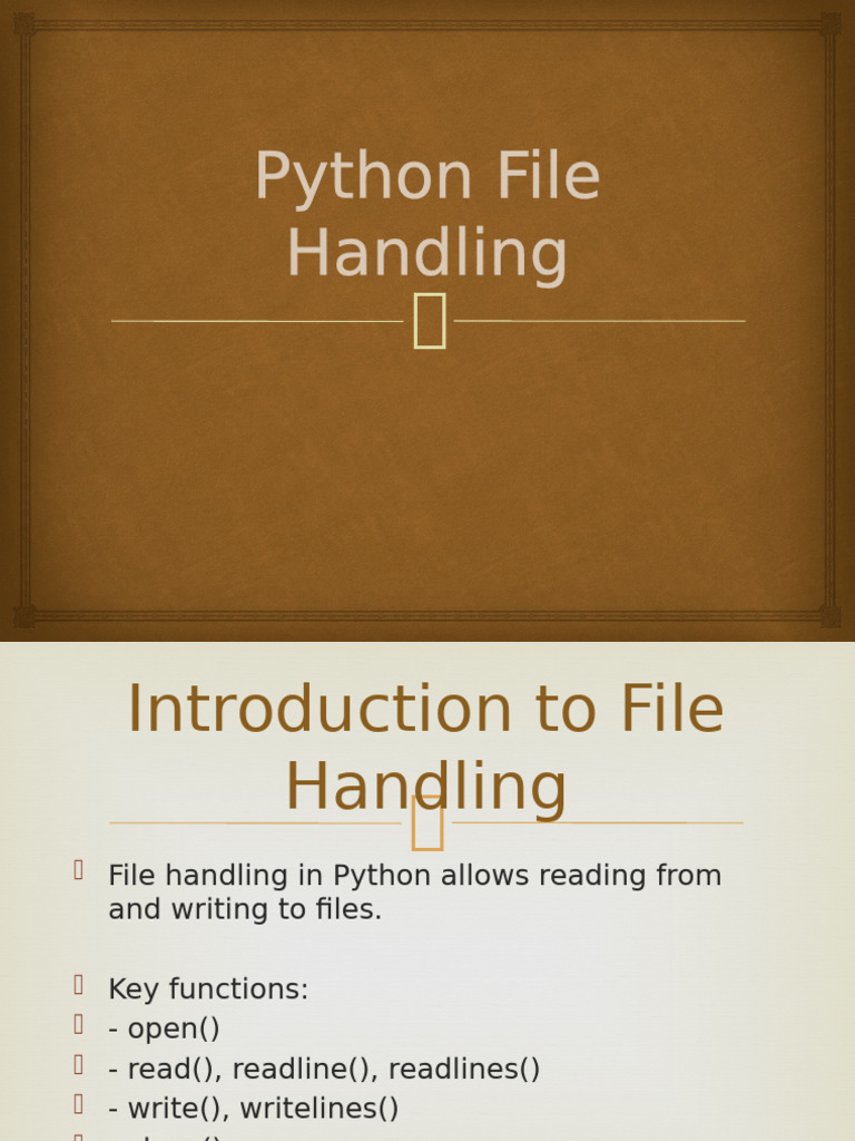 Python File Handling With MCQs | PDF | Filename | Software