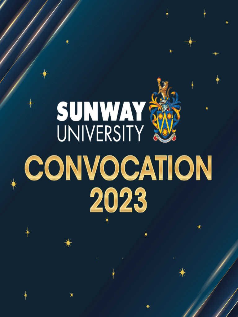 Sunway University Convocation Book Feb 2023 | PDF