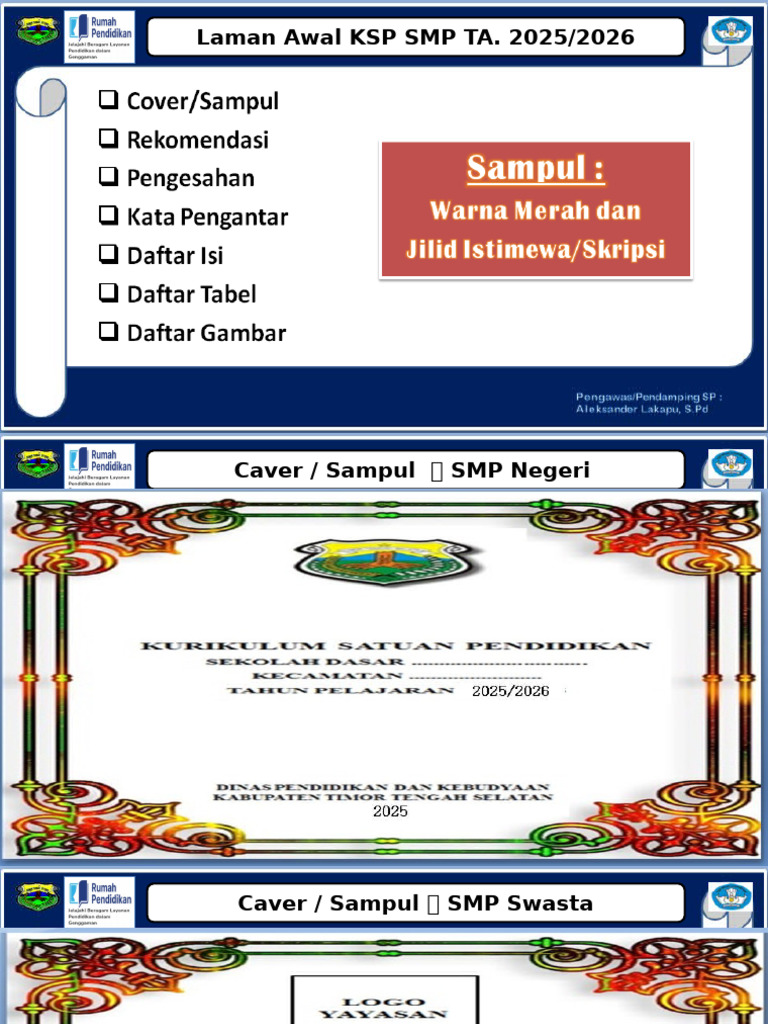 Laman Awal KSP SMP 2025.2026 | PDF