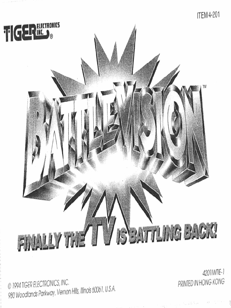 Tiger Battlevision (1994) Really Really Cool | PDF