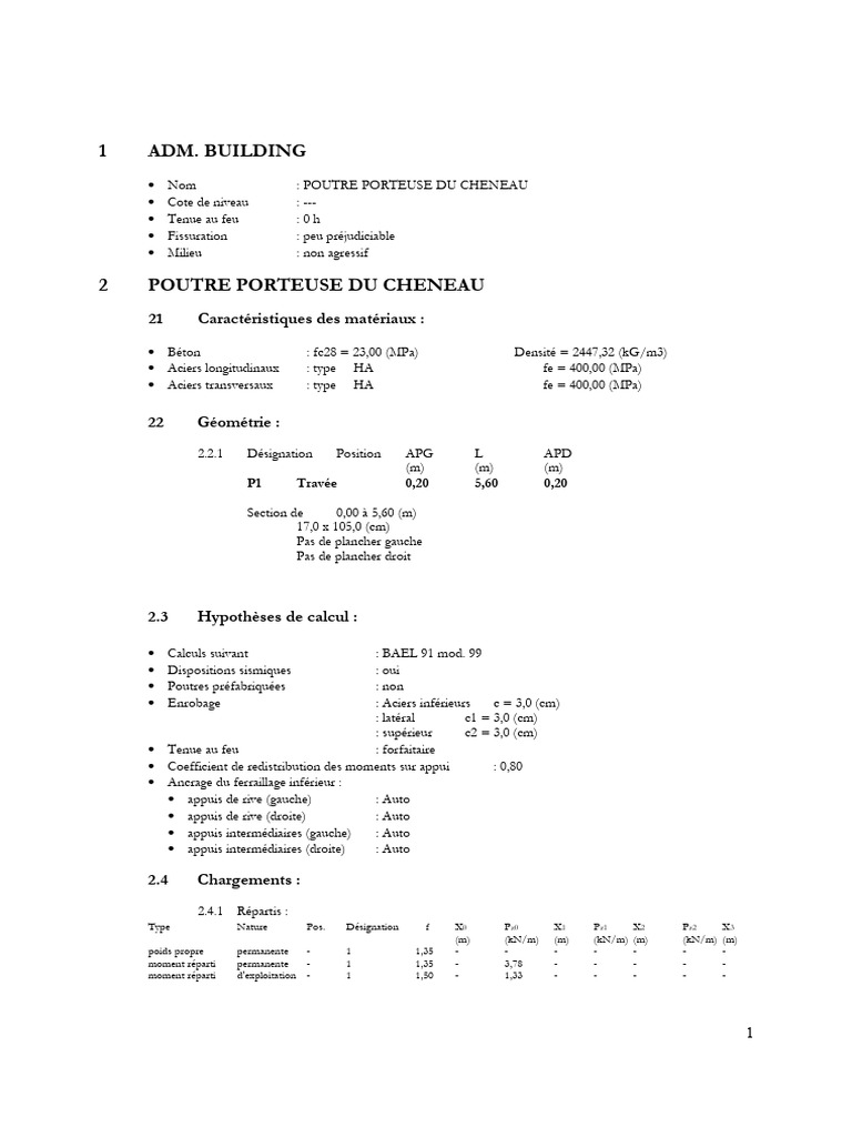 POUTRE CHENEAU | PDF