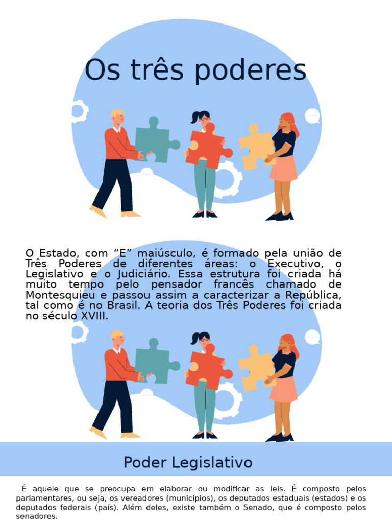 Os Três Poderes Slide Att 2024 | PDF
