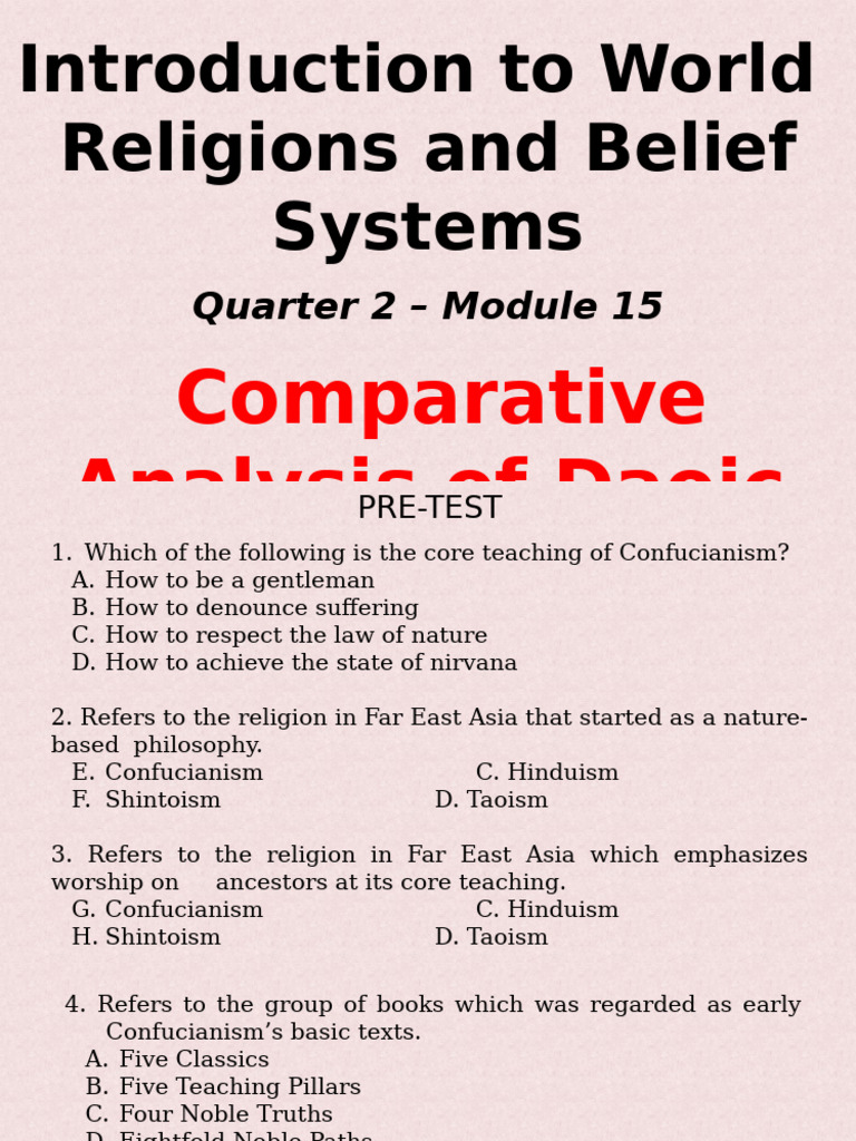 Comparative Analysis of Daoic Religions | PDF | Shinto | Confucianism