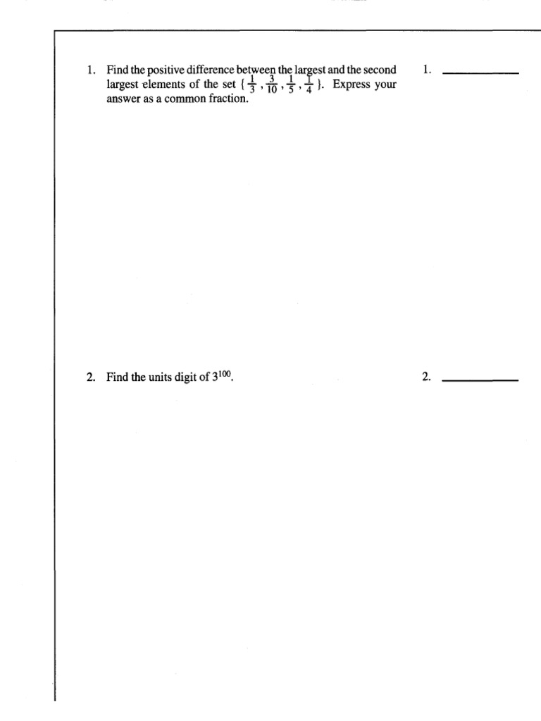 Math Problem Solving Techniques | PDF