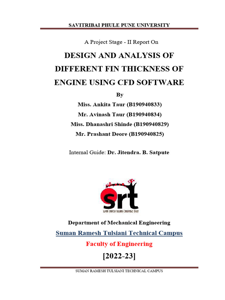 Project Stage-II Report Final - 20052023 | PDF | Heat Transfer | Heat