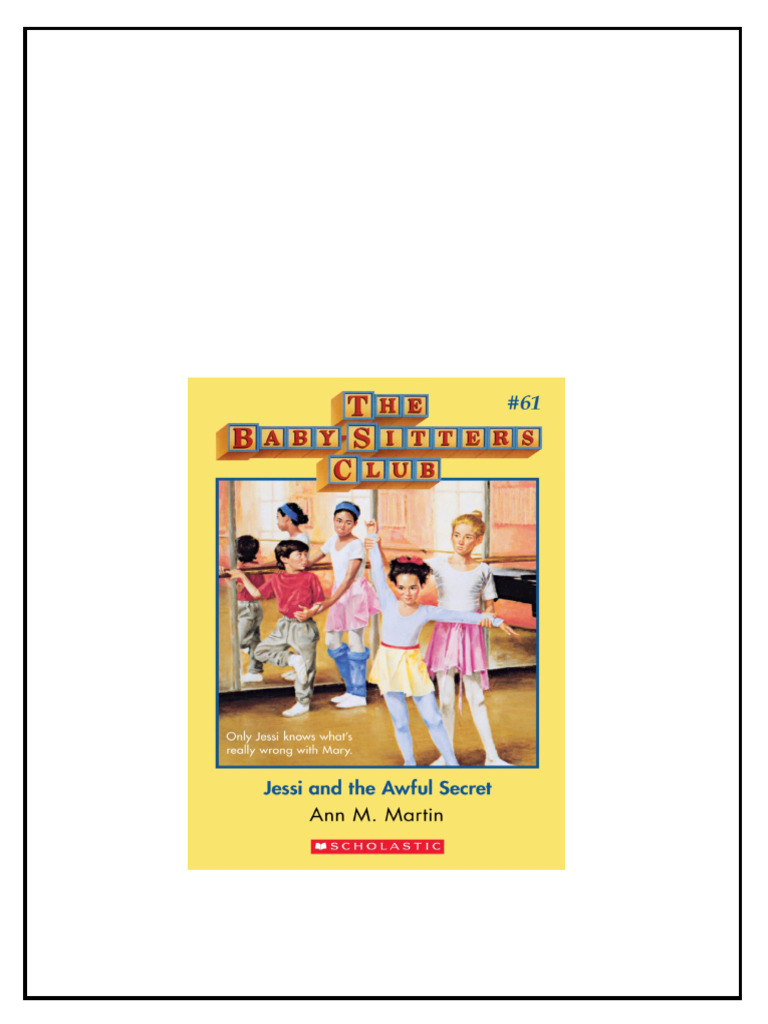 Jessi and The Awful Secret Ann M Martin Download | PDF | Project Gutenberg | Copyright
