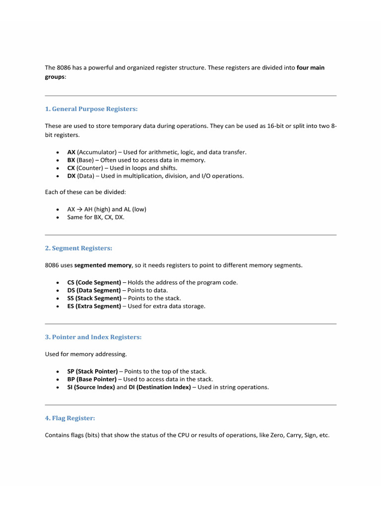 Microprocessor Assignment | PDF