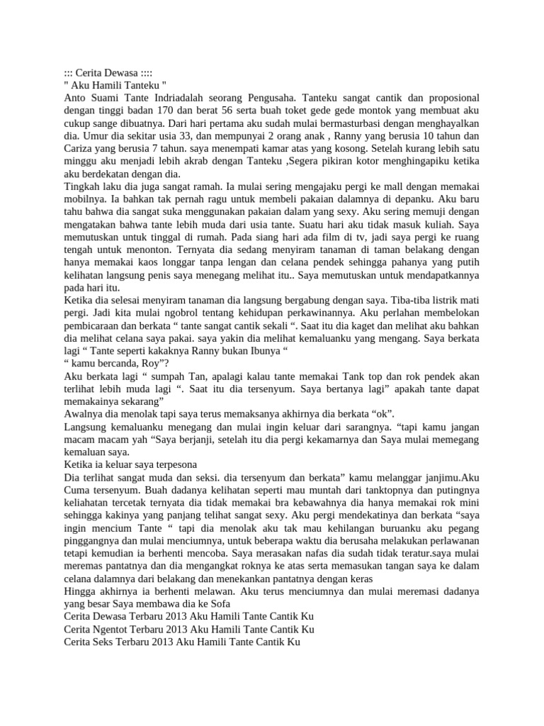Aku Hamili Tanteku yang Montok | PDF
