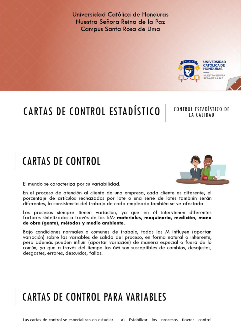 Cartas de Control | PDF | Medición | Estadísticas