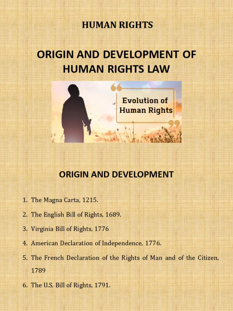 Evolution of Human Rights Law | PDF | United States Bill Of Rights ...