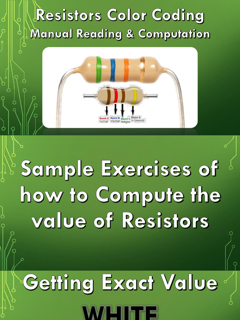 750 Ohm Resistor Color Code Guide | PDF