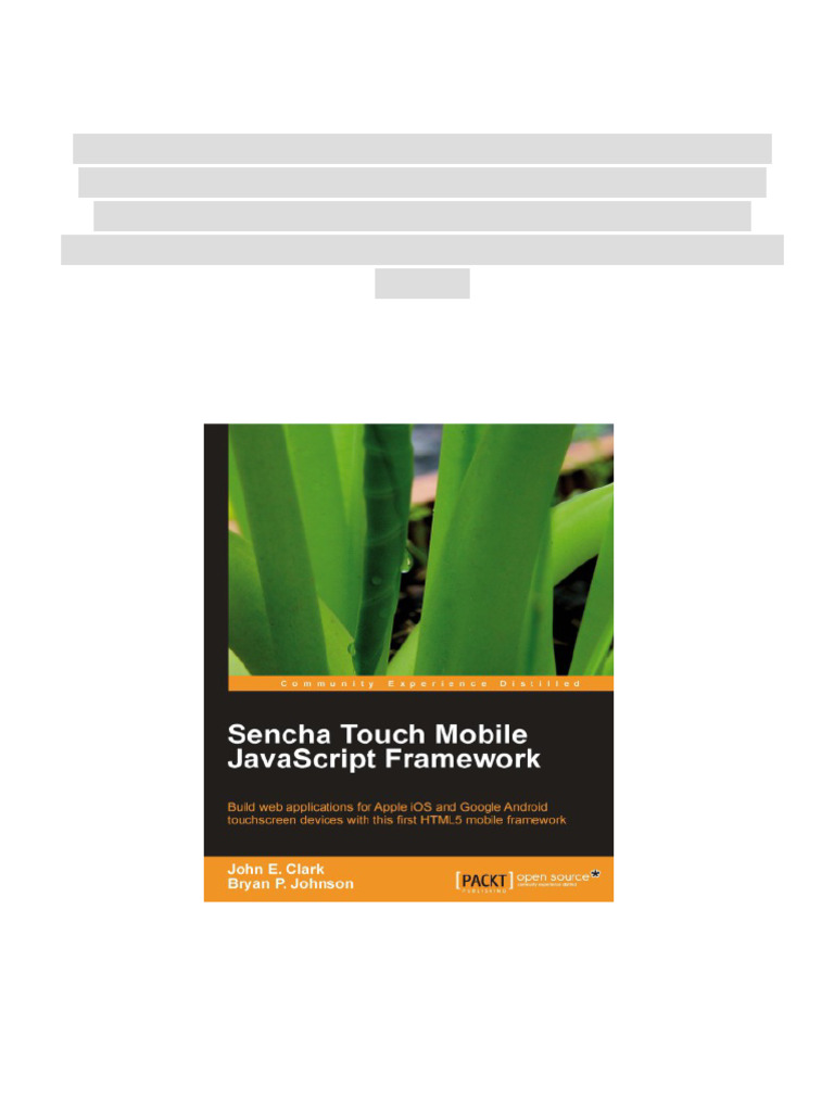 Sencha Touch 1 0 Mobile JavaScript Framework Build Web Applications For Apple iOS and Google ...