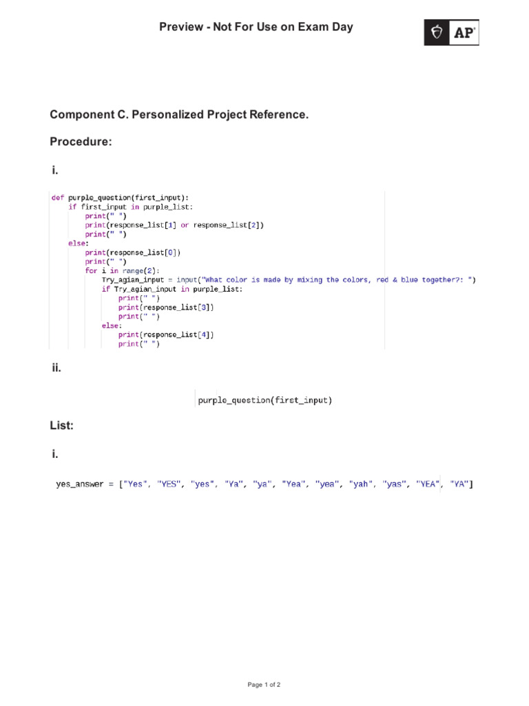 Personalized Project Reference Guide | PDF