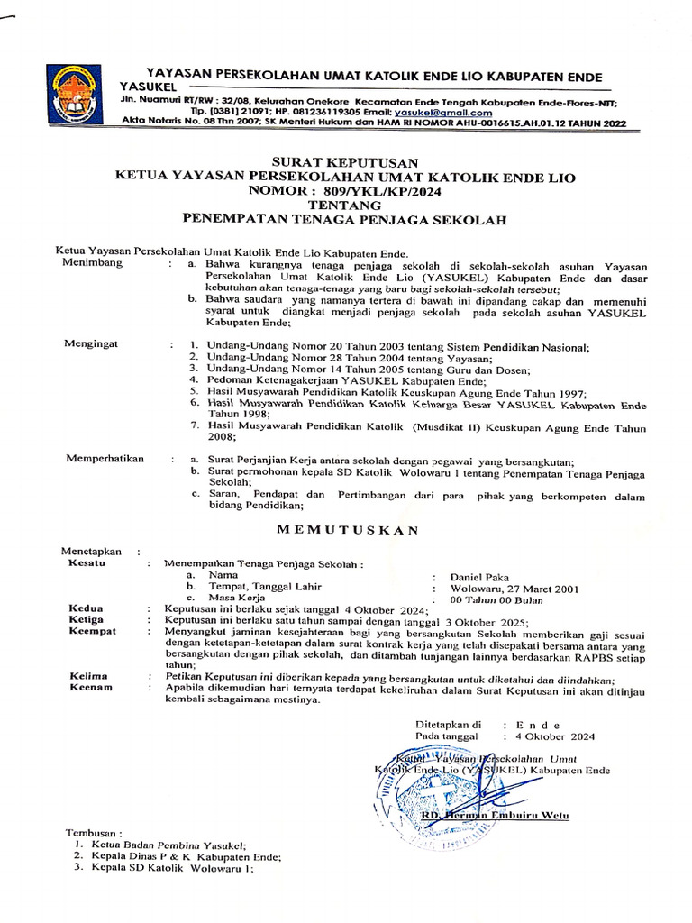 SK Yasukel Daniel Paka | PDF