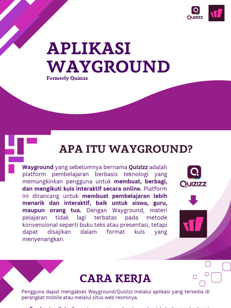 Aplikasi Wayground | PDF