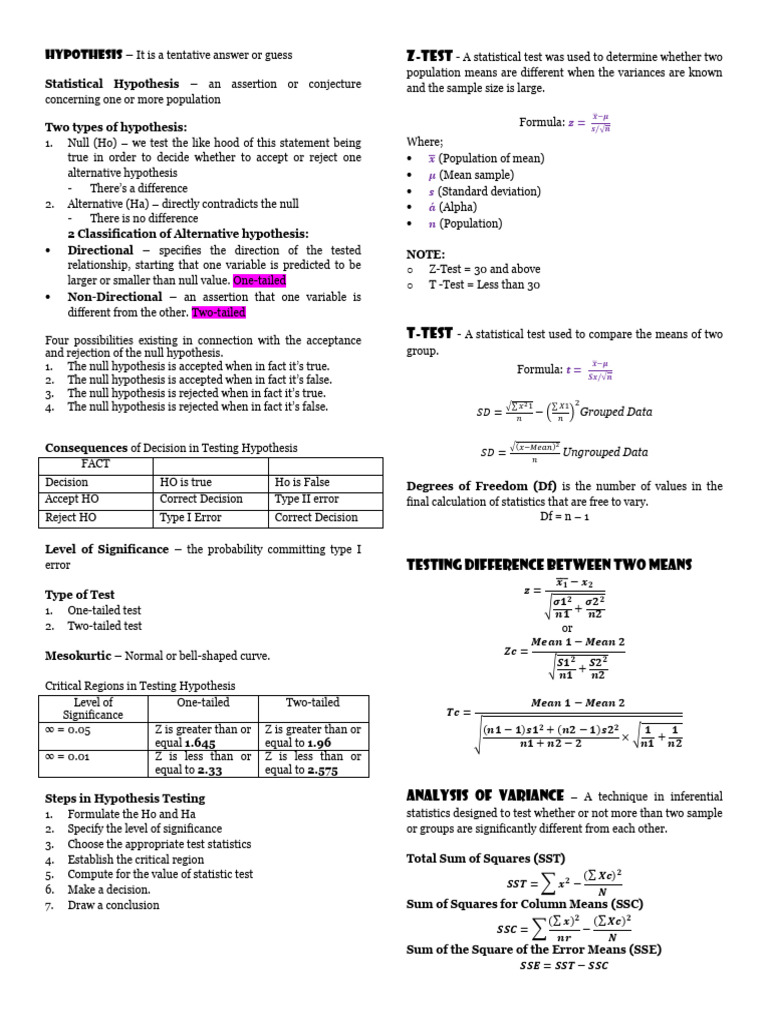 Stat Reviewer | PDF | Null Hypothesis | Statistics