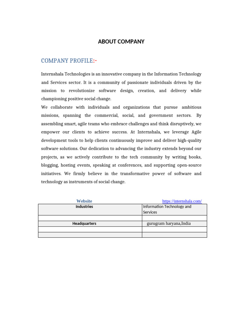 Training Report Sample | PDF | World Wide Web | Internet & Web