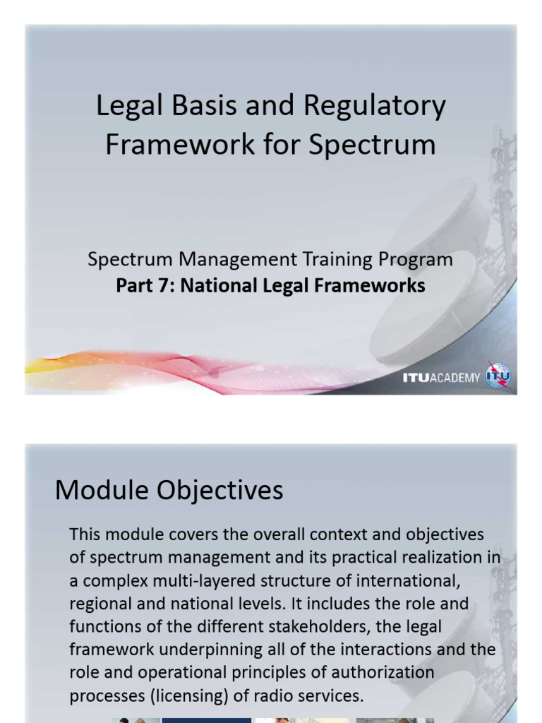 National Legal Frameworks for Spectrum | PDF | Radio Spectrum | Radio