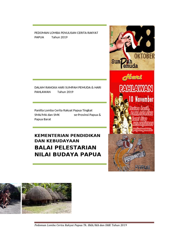 Lomba Cerita Rakyat Papua 2019 | PDF